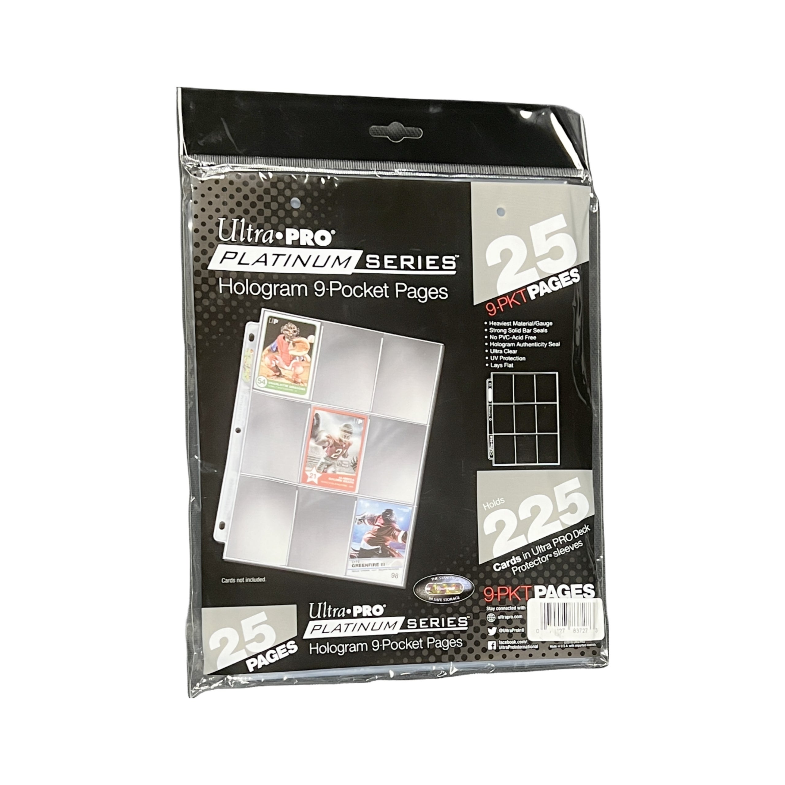 Ultra Pro Platinum Series Hologram 9-Pocket Pages 25 Pages | Draft Town ...